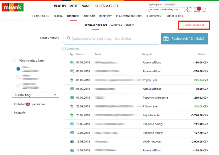 mBank - tommystachi.cz mBank jak stáhnout výpis z účtu